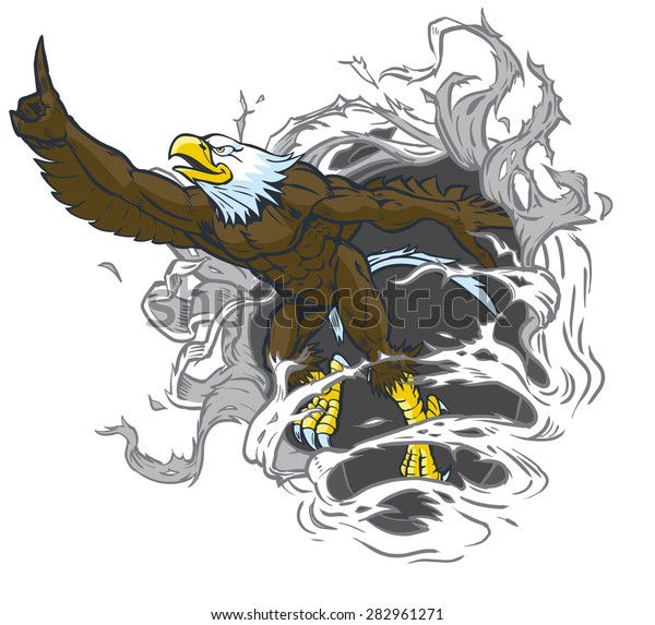 Vector Cartoon Clip Art Illustration Tough: vector de stock (libre de ...