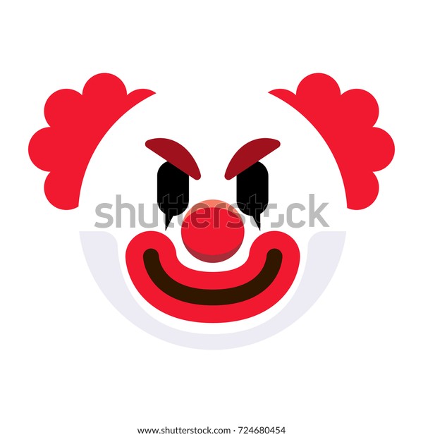 Vector Cartoon Clown Emoji Isolated On Stock Vector (Royalty Free ...