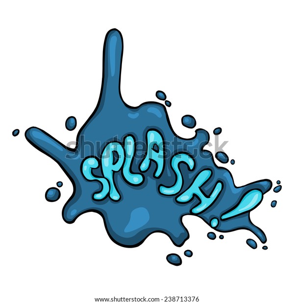 Vector Cartoon Comics Phrase Splash Stock Vector (Royalty Free ...
