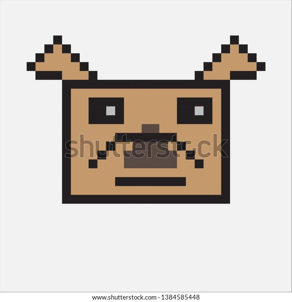 Vector Cartoon Concept Pixel Art Stock Vector (Royalty Free) 1384585448 ...