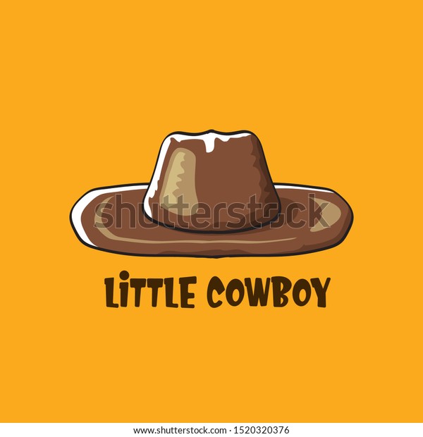 Vector Cartoon Cowboy Hat Isolated On Stock Vector (Royalty Free ...