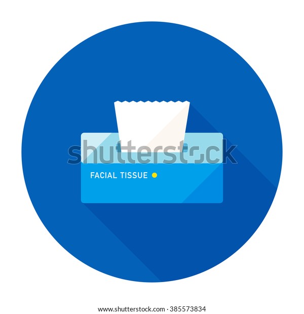 Vector Cartoon Cute Facial Tissue Box Stock Vector (Royalty Free ...