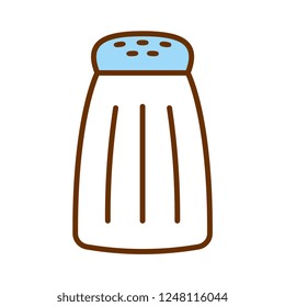 Vector Cartoon Cute Salt Shaker Isolated Stock Vector (Royalty Free ...