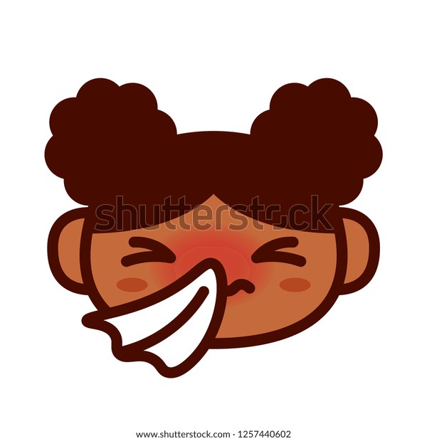 Vector Cartoon Cute Sick Emoji Character Stock Vector (Royalty Free ...