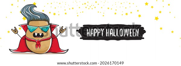 Vector Cartoon Dracula Potato Fangs Red Stock Vector (Royalty Free ...