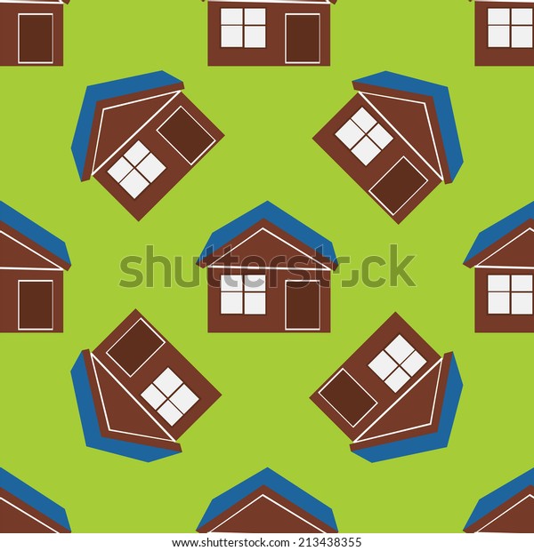 Vector Cartoon Drawing House Roof Door Stock Vector (Royalty Free ...