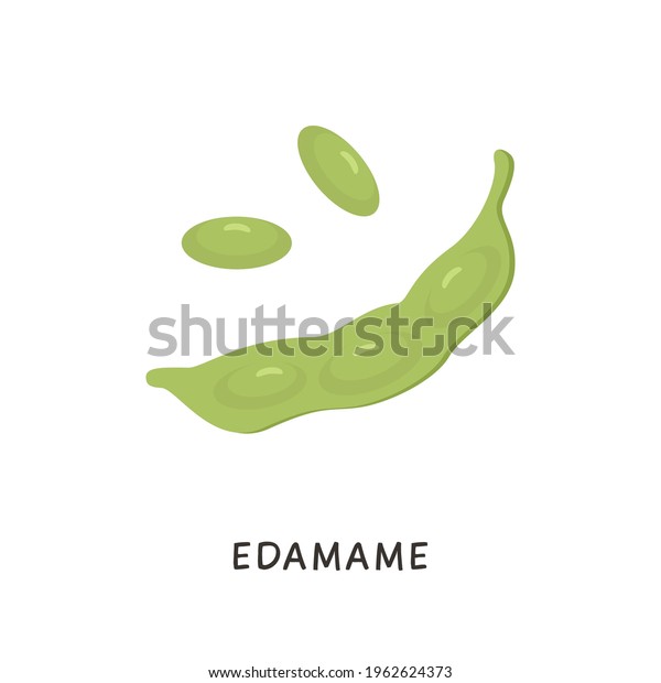 Vector Cartoon Edamame Green Beans Illustration Stock Vector (Royalty ...