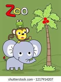 Vector Cartoon Elephant Friends Stock Vector (Royalty Free) 1217914207 ...