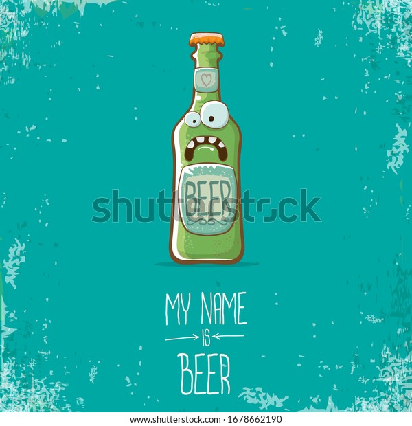 Vector Cartoon Funky Beer Bottle Character Stock Vector (Royalty Free ...