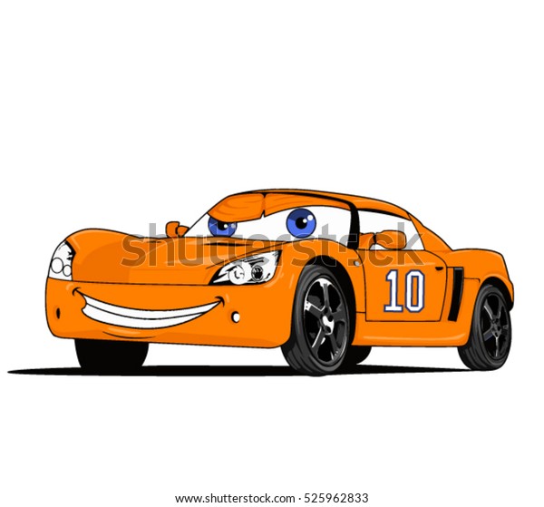 Vector Cartoon Funny Car Illustration Print: Vector có sẵn (miễn phí ...