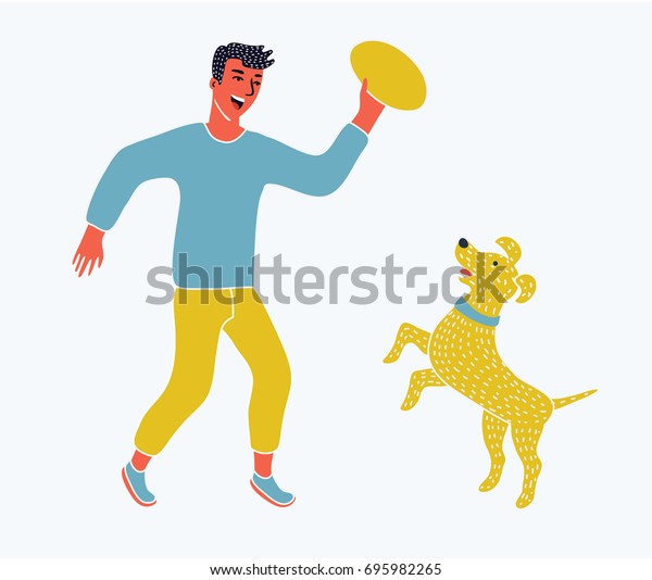 Vector Cartoon Funny Illustration Happy Man Stock Vector (Royalty Free ...