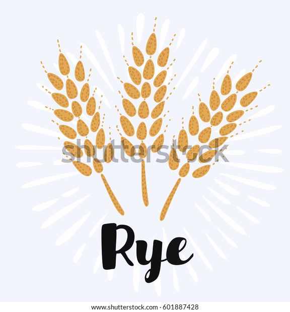 Vector Cartoon Funny Illustration Cartoon Rye Stock Vector (Royalty ...