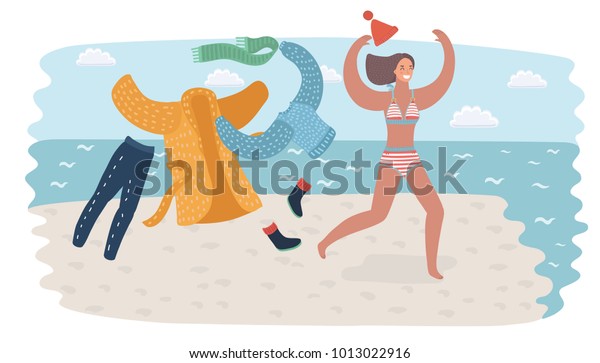 16 Woman Taking Off Bikini Stock Vectors, Images & Vector Art ...