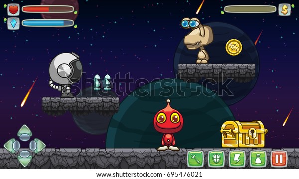 Vector Cartoon Game Complete Game Illustration Stock Vector (Royalty ...