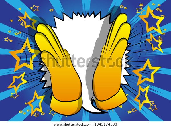 Vector Cartoon Hand Clapping Illustrated Hand Stock Vector (Royalty ...