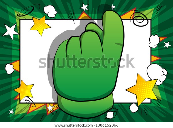 Vector Cartoon Hand Showing Invitation Sign Stock Vector (Royalty Free ...