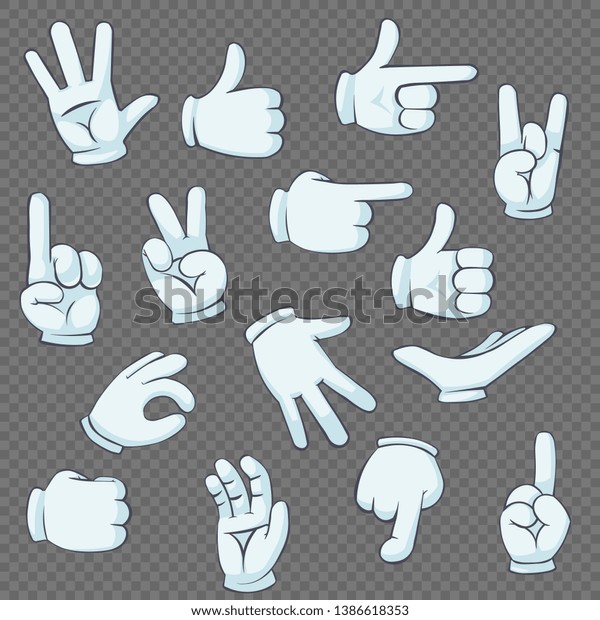 Vector Cartoon Hand Sign Comics Clip Stock Vector (Royalty Free ...