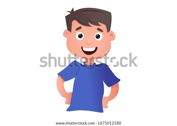 Vector Cartoon Illustration Boy Feel Valuable Stock Vector (Royalty ...