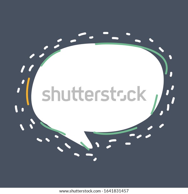 Vector Cartoon Illustration Communication Chat Icon Stock Vector ...