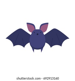 Vector Cartoon Illustration Cute Dark Bat: เวกเตอร์สต็อก (ปลอดค่า ...