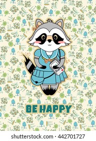 109 Lucky racoon Images, Stock Photos & Vectors | Shutterstock