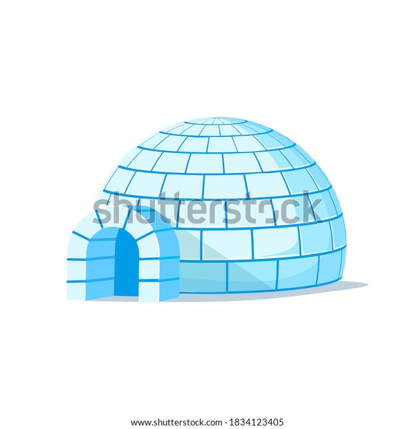 Vector Cartoon Illustration Igloo Stock Vector (Royalty Free ...