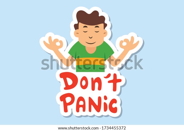 Vector Cartoon Illustration Man Saying Dont 库存矢量图（免版税）1734455372 ...
