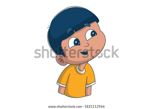 Vector Cartoon Illustration Naughty Boy Isolated Stock Vector (Royalty ...