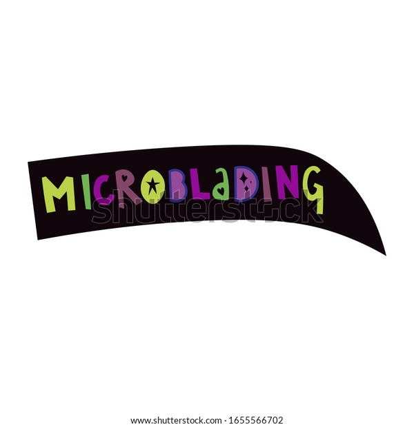 Vector Cartoon Illustration Permanent Makeup Microblading Stock Vector ...