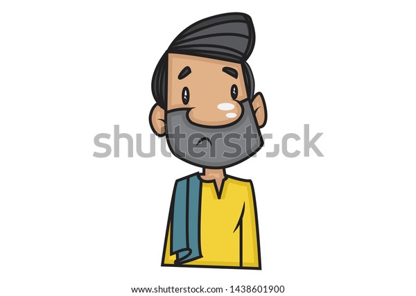 Vector Cartoon Illustration Sad Man Isolated Stock Vector (Royalty Free ...