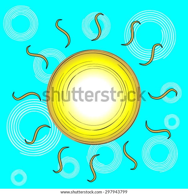 Vector Cartoon Illustration Sun Stock Vector (Royalty Free) 297943799 ...