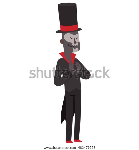 Vector Cartoon Image Baron Samedi Black Stock Vector (Royalty Free ...