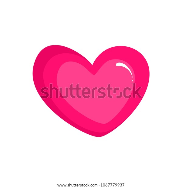 Vector Cartoon Isolated Pink Heart Magic Stock Vector (Royalty Free ...