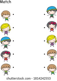 Vector Cartoon Kids Learning Game Stock Vector (Royalty Free ...