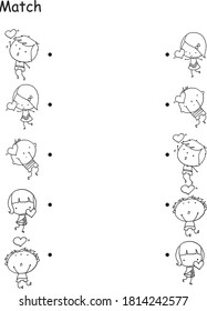 Vector Cartoon Kids Learning Game Stock Vector (Royalty Free ...