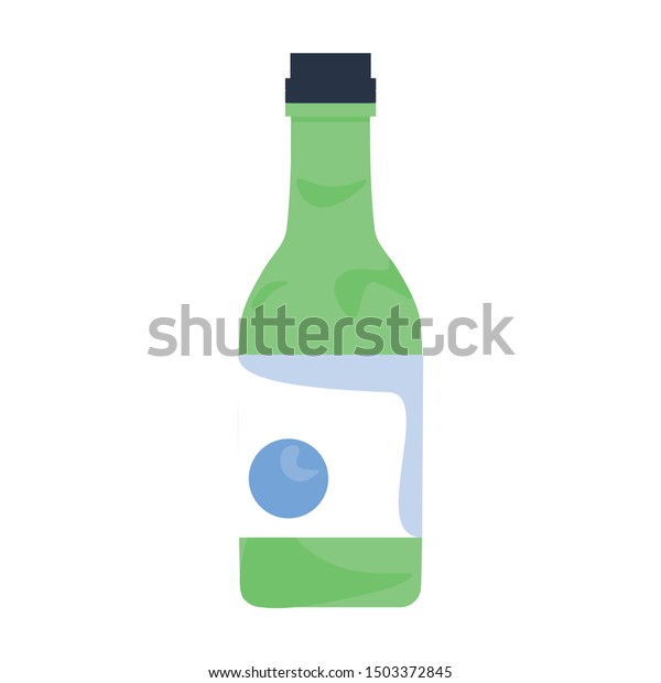 Vector Cartoon Korean Soju Cute Illustration Stock Vector (Royalty Free ...