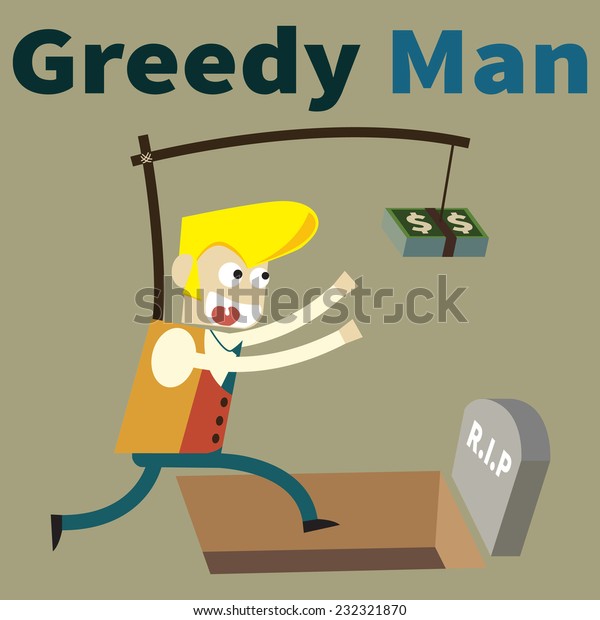 Vector Cartoon Luring Businessman Money Stock Vector (Royalty Free ...
