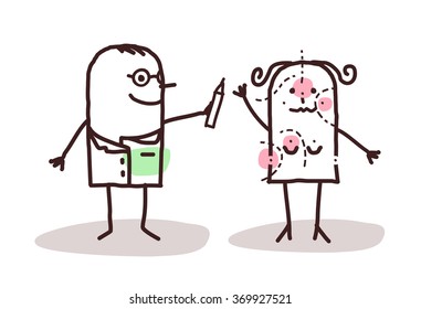 Vector Cartoon Plastic Surgeon Patient Stock Vector (Royalty Free ...