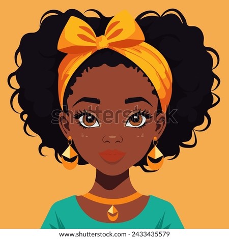 Black Girl With Afro Drawing | Free download on ClipArtMag