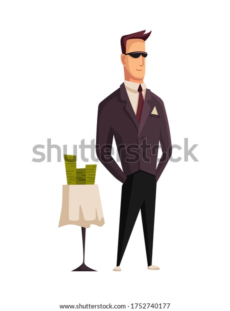 Vector Cartoon Rich People Image Styled: เวกเตอร์สต็อก (ปลอดค่า ...