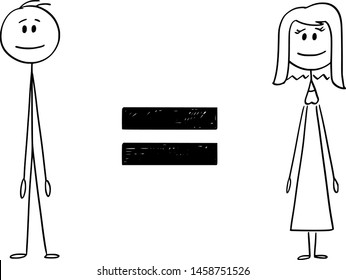 Vector Cartoon Stick Figure Drawing Conceptual Stock Vector (Royalty ...