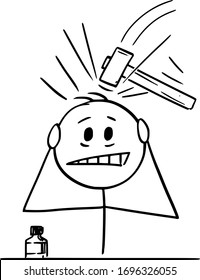 Vector Cartoon Stick Figure Drawing Conceptual Stock Vector (Royalty ...