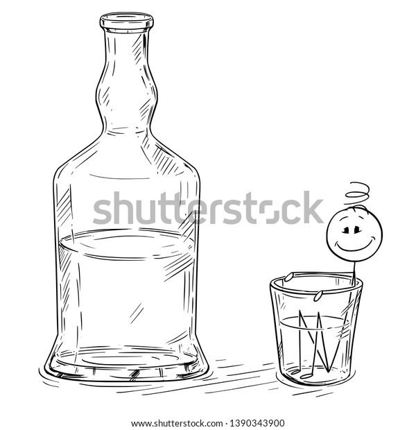 Vector Cartoon Stick Figure Drawing Conceptual Stock Vector (Royalty ...