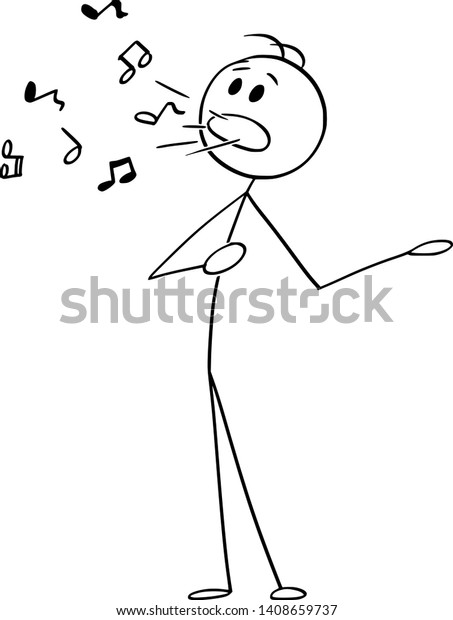 Vector Cartoon Stick Figure Drawing Conceptual Stock Vector (Royalty ...