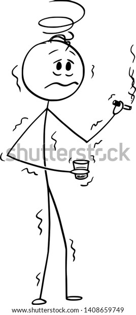 Vector Cartoon Stick Figure Drawing Conceptual Stock Vector (Royalty ...