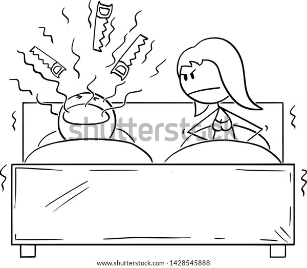 Vector cartoon stick figure drawing conceptual illustration of couple ...