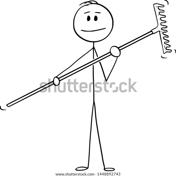 Vector Cartoon Stick Figure Drawing Conceptual Stock Vector (Royalty ...