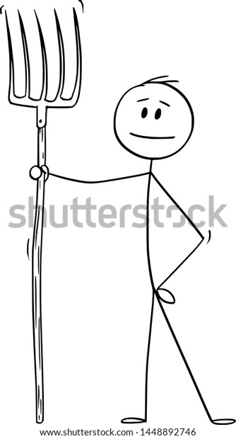 Vector Cartoon Stick Figure Drawing Conceptual Stock Vector (Royalty ...