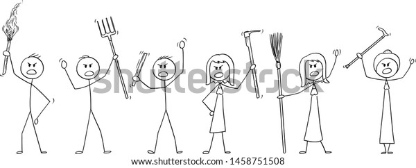 Vector Cartoon Stick Figure Drawing Conceptual Stock Vector (Royalty ...