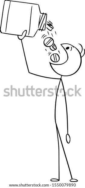 Vector Cartoon Stick Figure Drawing Conceptual 库存矢量图（免版税）1550079890 ...
